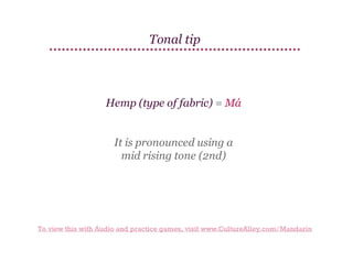 Basic Mandarin Chinese | Lesson 1 | Grasp the tones in Mandarin! | PDF