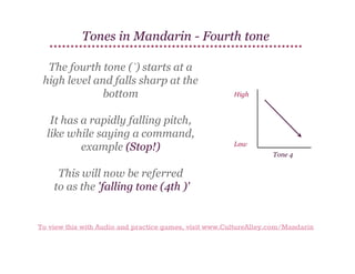 Basic Mandarin Chinese | Lesson 1 | Grasp the tones in Mandarin! | PDF