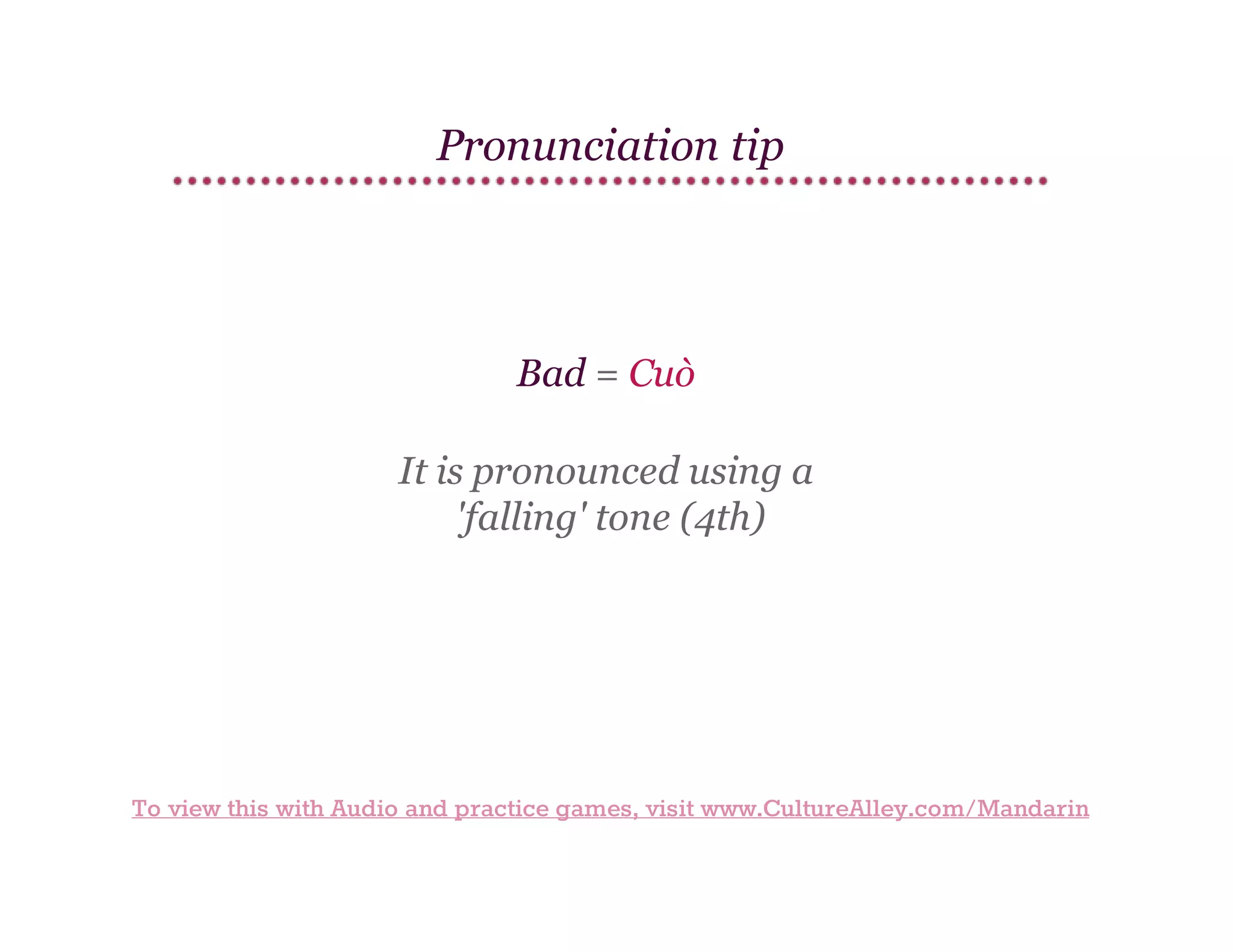Basic Mandarin Chinese | Lesson 4 | Etiquette conversation | PDF