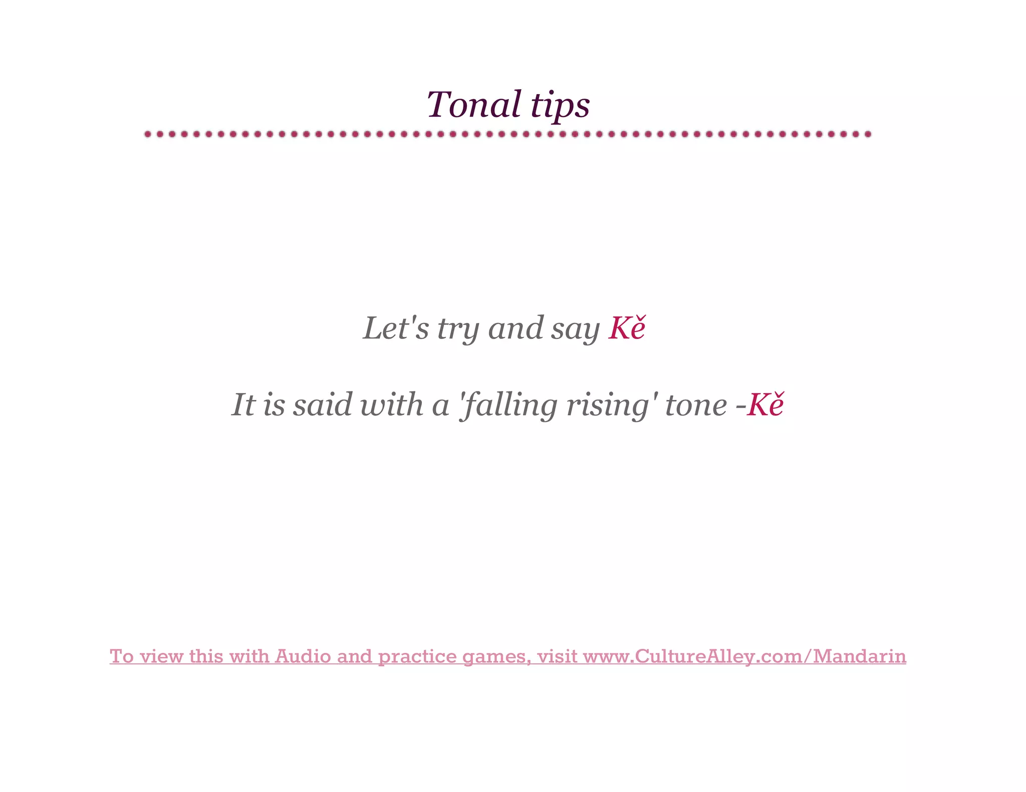 Basic Mandarin Chinese | Lesson 4 | Etiquette conversation | PDF