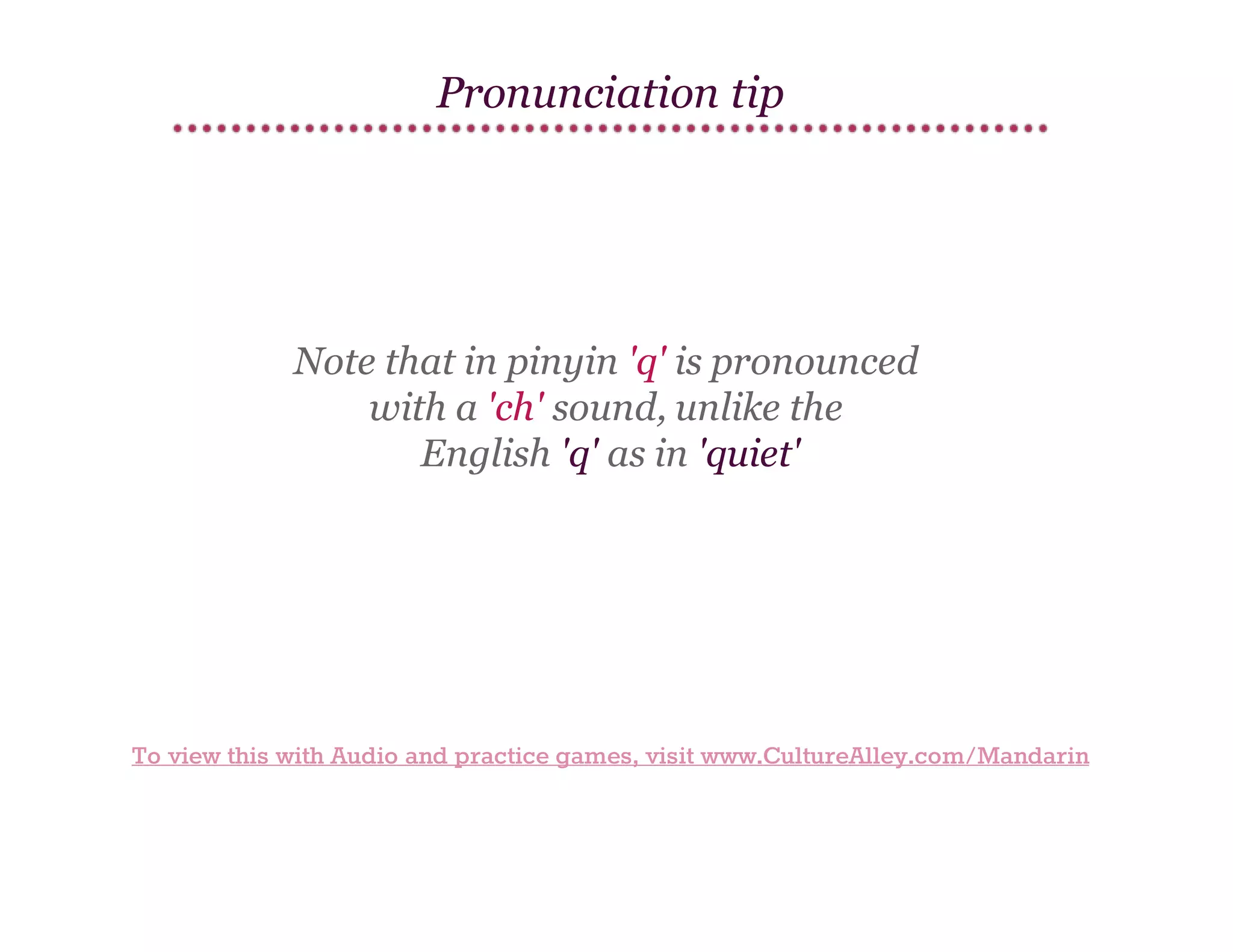 Basic Mandarin Chinese | Lesson 4 | Etiquette conversation | PDF