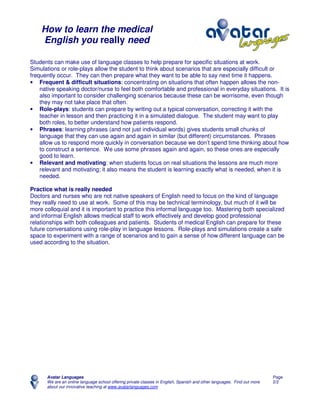 How to learn the medical English you really need | PDF