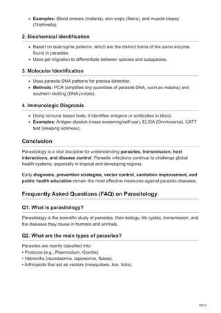 Parasitology An Overview of Parasites Diseases and Host Interactions.pdf