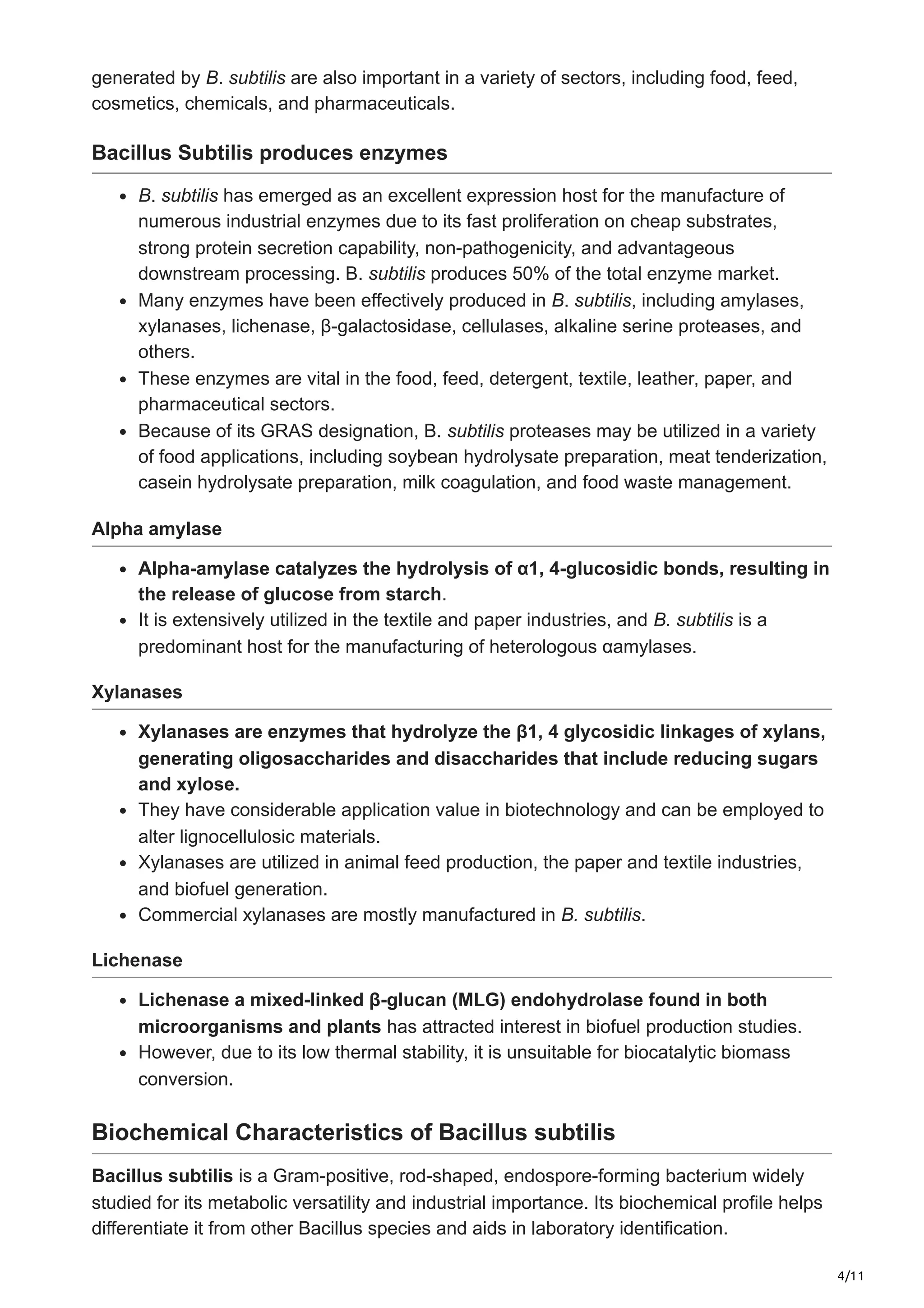 Bacillus subtilis Morphology Habitat Diseases amp Industrial ...