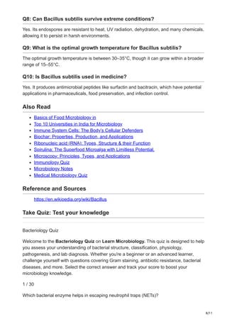 Bacillus subtilis Morphology Habitat Diseases and Industrial ...