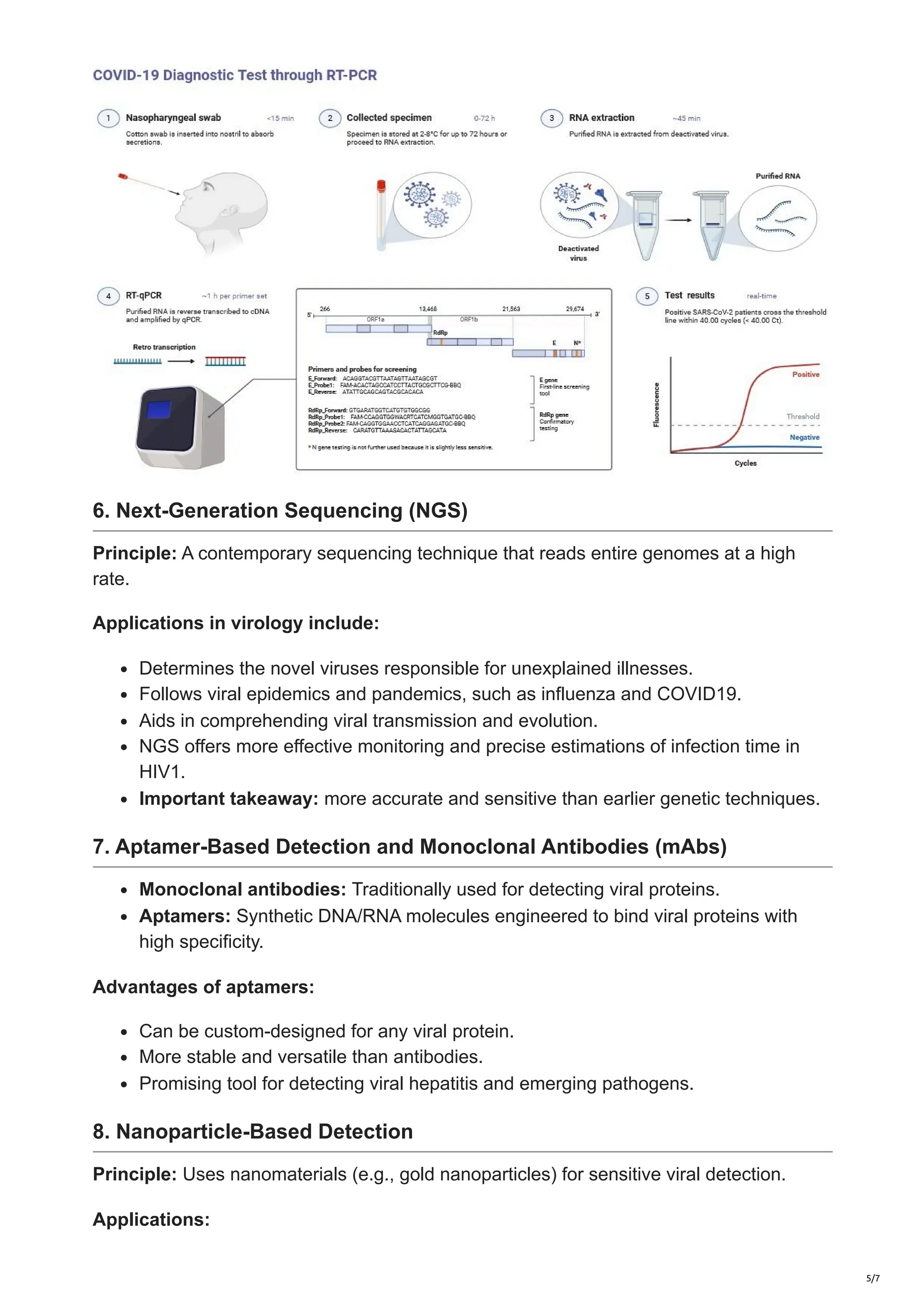 Detection of Viruses: Modern Methods, Applications, and Advancements | PDF