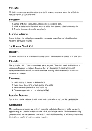 Microbiology Experiments for Students_ A Complete Guide | PDF