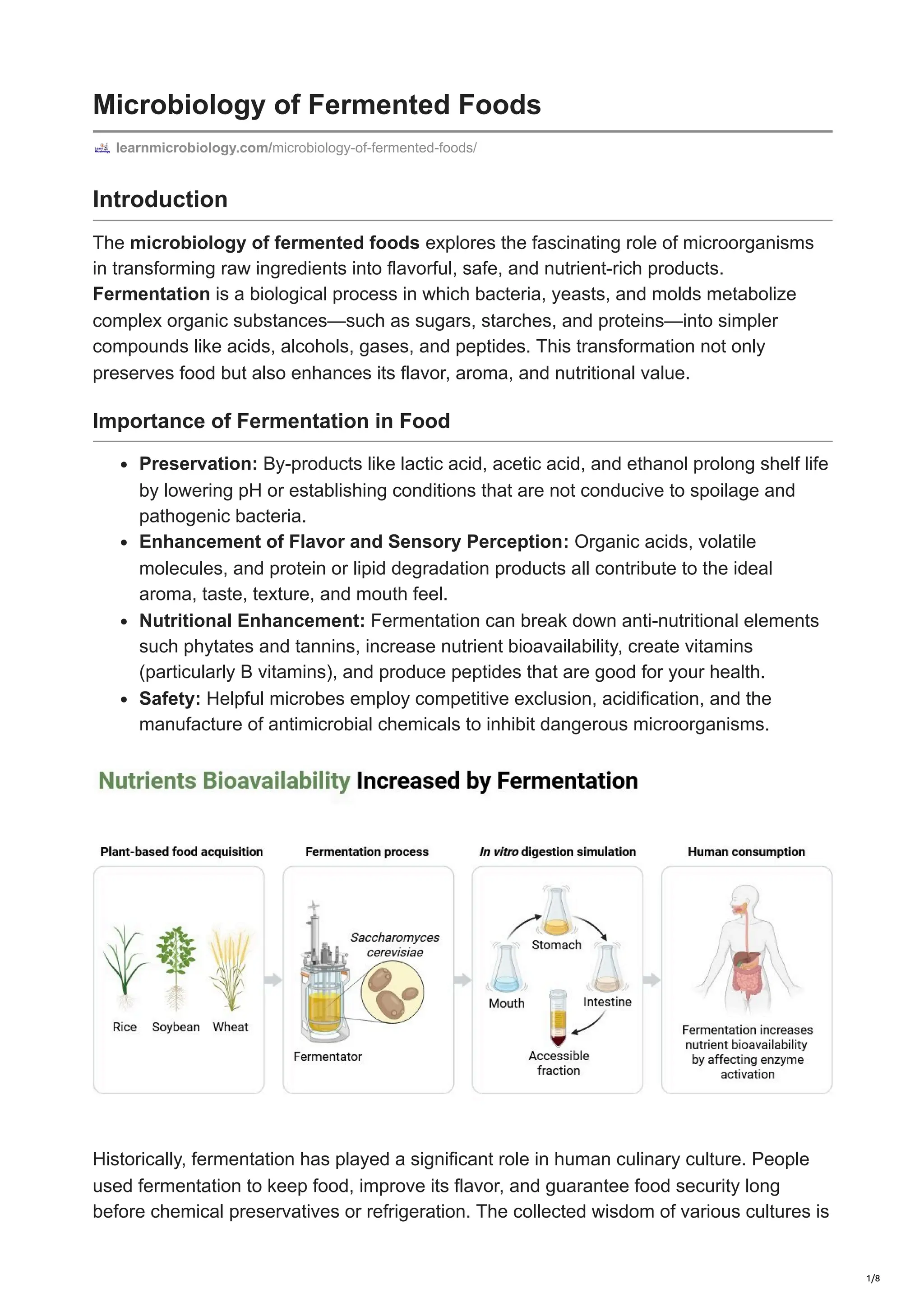 Learnmicrobiology.com-Microbiology of Fermented Foods | PDF