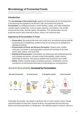 Learnmicrobiology.com-Microbiology of Fermented Foods | PDF
