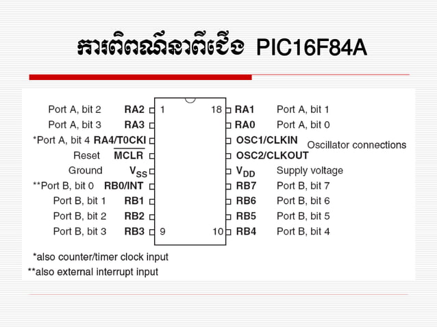 Learn microcontroller pic16f84a | PPT