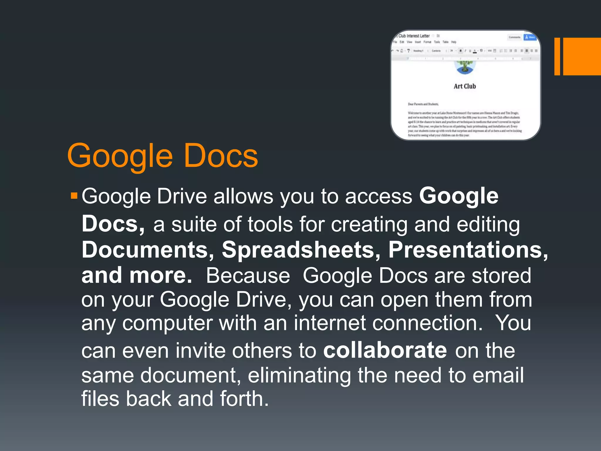 Learn more about what google drive can do | PPT
