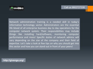 Learn Network Administration Training | PPTX | IT and Internet Support ...