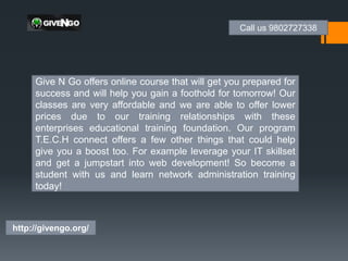 Learn Network Administration Training | PPTX | IT and Internet Support ...