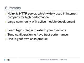 Learn nginx in 90mins | PPTX