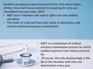 What is NEET, How is it Different from AIPMT? | PPTX