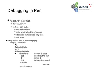 Learn perl in amc square learning | PPT