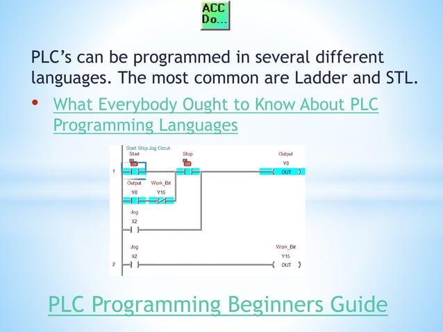 Learn PLC Programming Free - A Beginners Guide | PPTX