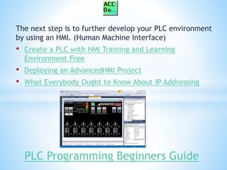Learn PLC Programming Free - A Beginners Guide | PPTX