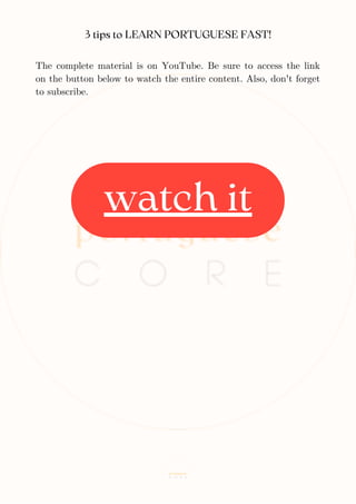 LEARN PORTUGUESE FAST, but HOW.pdf
