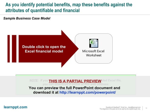 Business Case Development Toolkit (with Excel model) | PPT