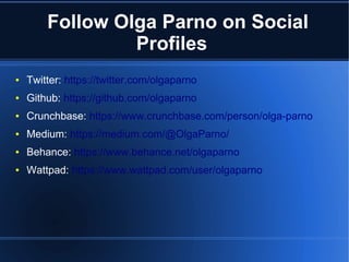 Learn Professional Photography with Olga Parno | PPT