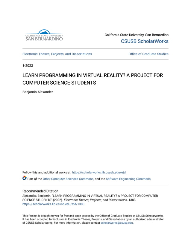 LEARN PROGRAMMING IN VIRTUAL REALITY_ A PROJECT FOR COMPUTER SCIE.pdf