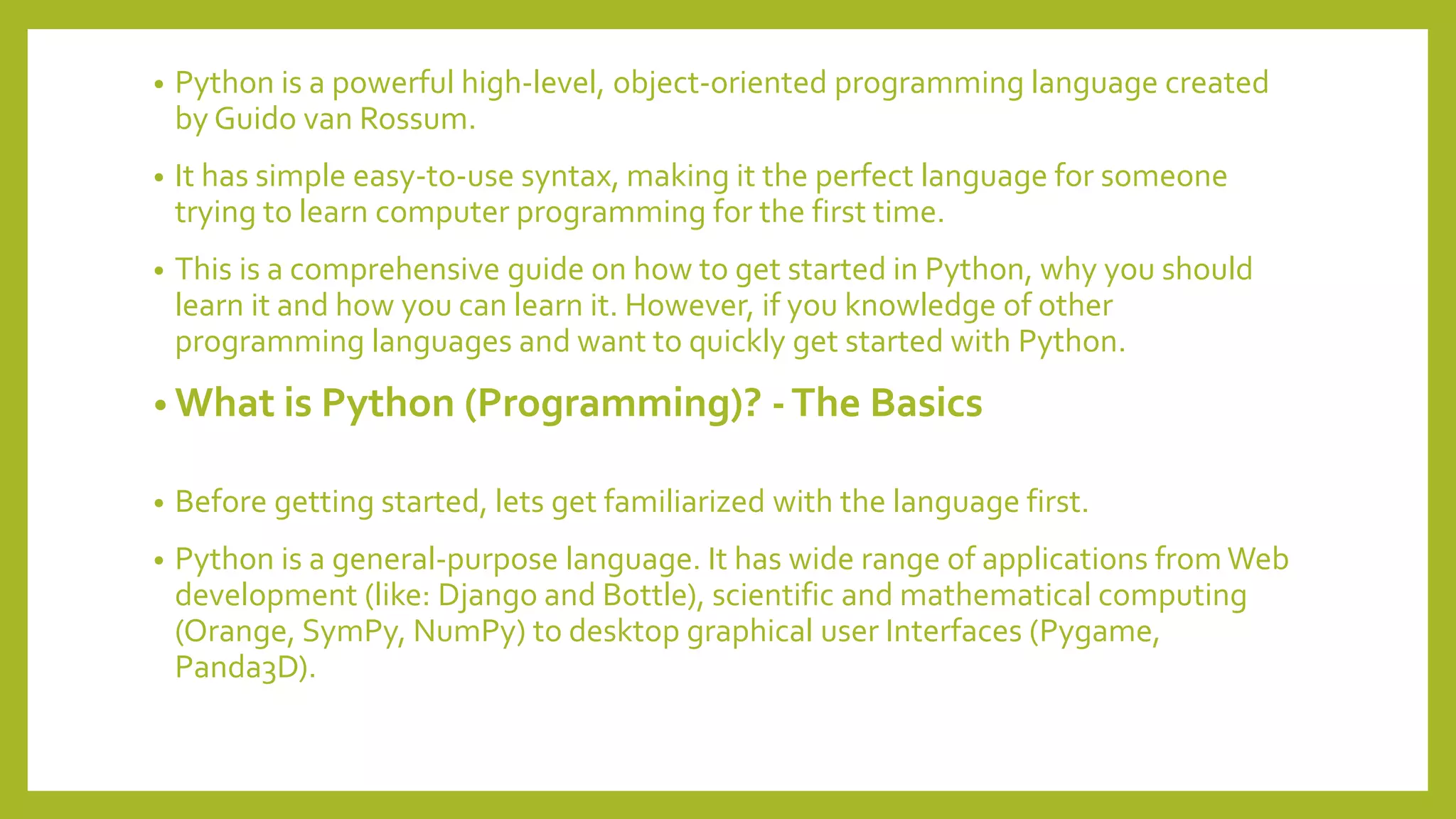 python classes in thane | PPT