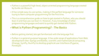 python classes in thane | PPT