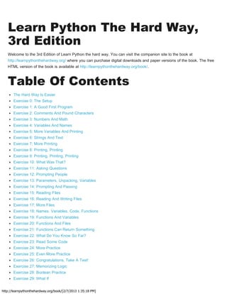 Learn Python The Hard Way, 3rd Edition .pdf