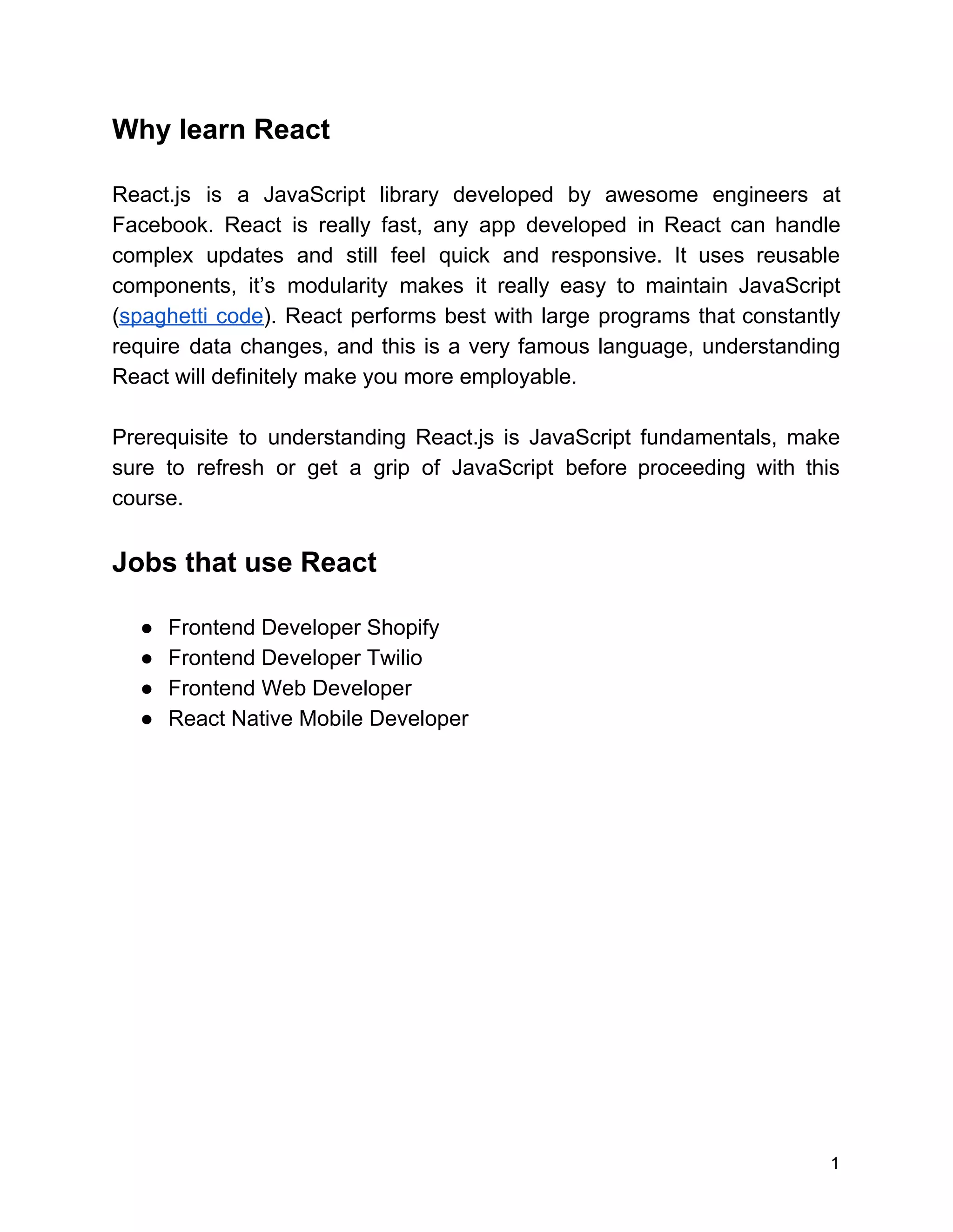 Learn react by Etietop Demas | PDF