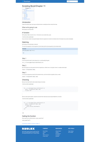 Learn Roblox Developing | PDF