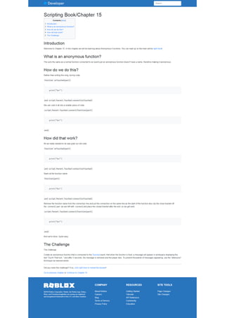 Learn Roblox Developing | PDF