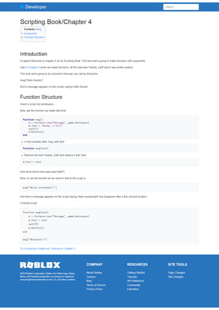 Learn Roblox Developing | PDF
