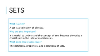 Learn Set Theory | PPTX
