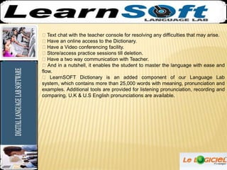 LearnSOFT Language Lab | PPT