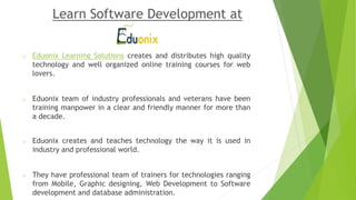 Learn software development | PPT