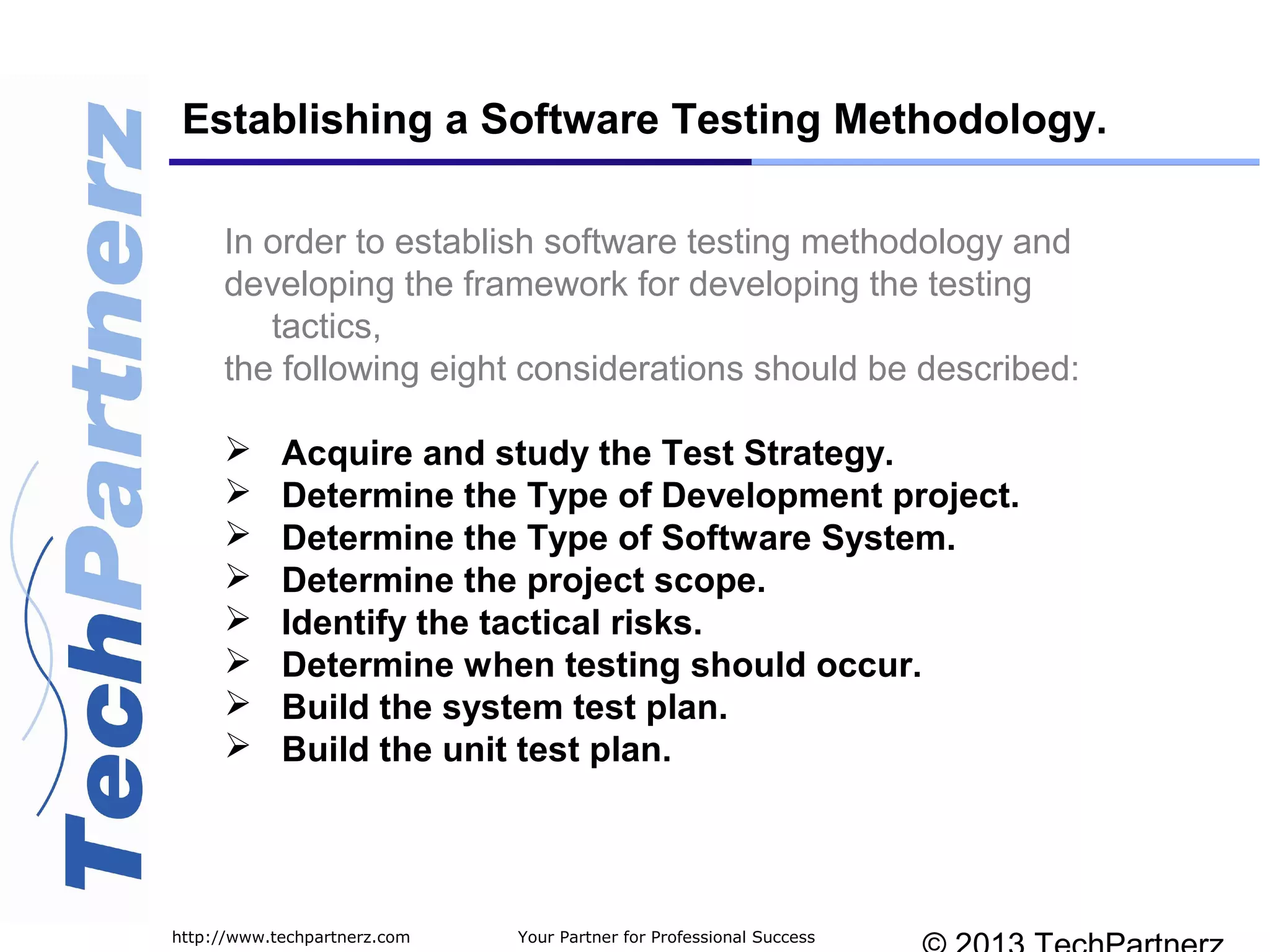 Learn software testing with tech partnerz 1 | PPT