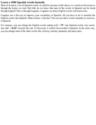 Learn spanish vocabulary, verbs & phrases - aaron jackson - 2015 | PDF