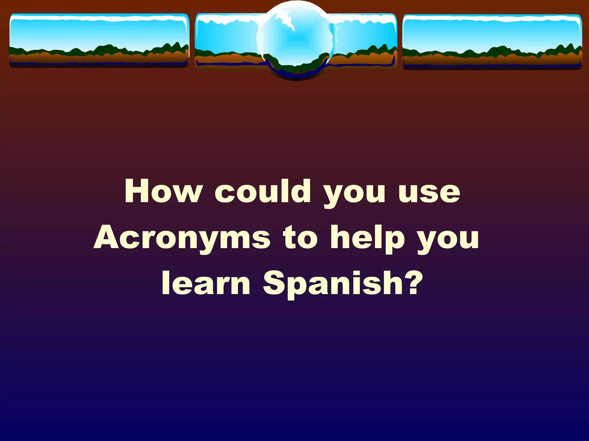 Learn Spanish Vocabulary | PPT