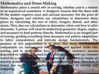 Learn the basic Concepts of Mathematics in Dress.pptx
