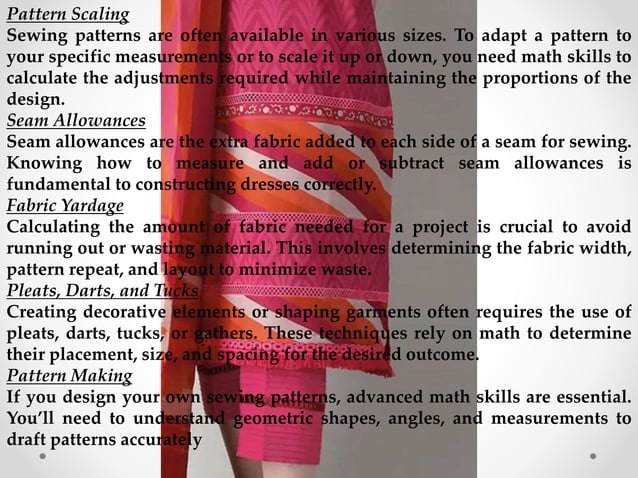 Learn the basic Concepts of Mathematics in Dress.pptx | Women\'s ...