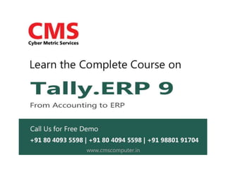 Learn the complete tally ERP 9 | PPTX
