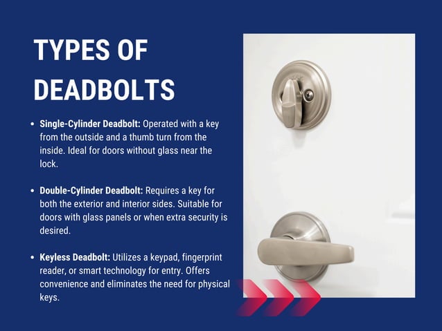 Learn the Difference Between a Deadbolt, Deadlock, and Deadlatch | PPT