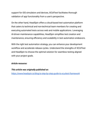 Learn the Fundamentals of XCUITest Framework_ A Beginner's Guide.pdf
