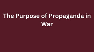 Learn The Process of Political Propaganda || Wajid Khan | PPT
