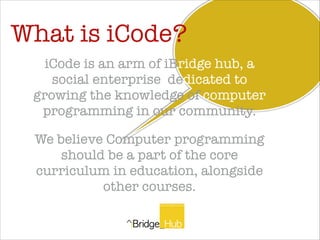 Learn to code. Our implementation plan. | PDF