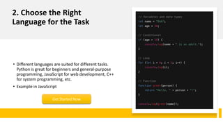 8 things to know before you start to code in 2024 | PDF