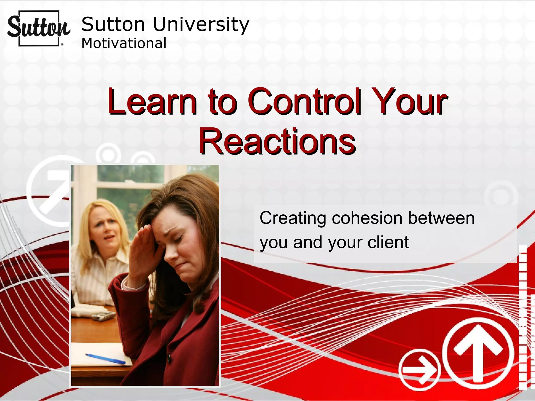 Learn to control your reactions | PPT