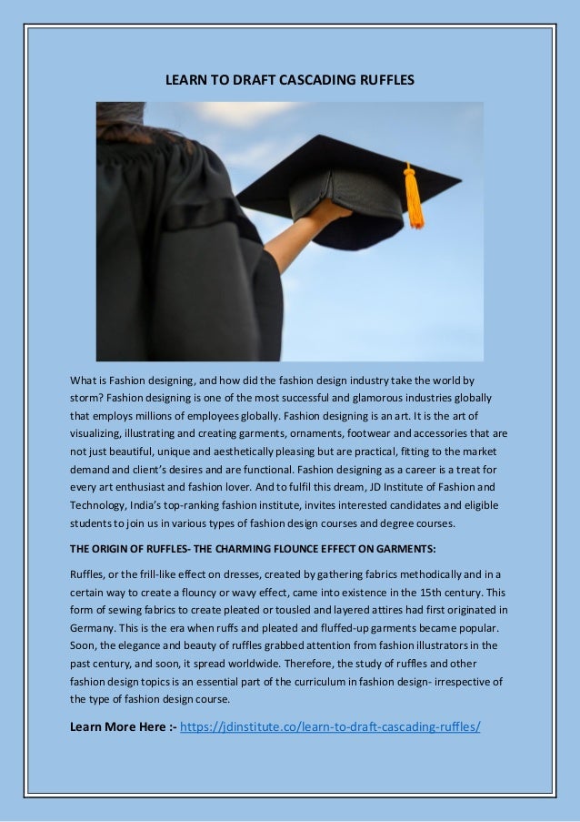 Learn to draft cascading ruffles | PDF