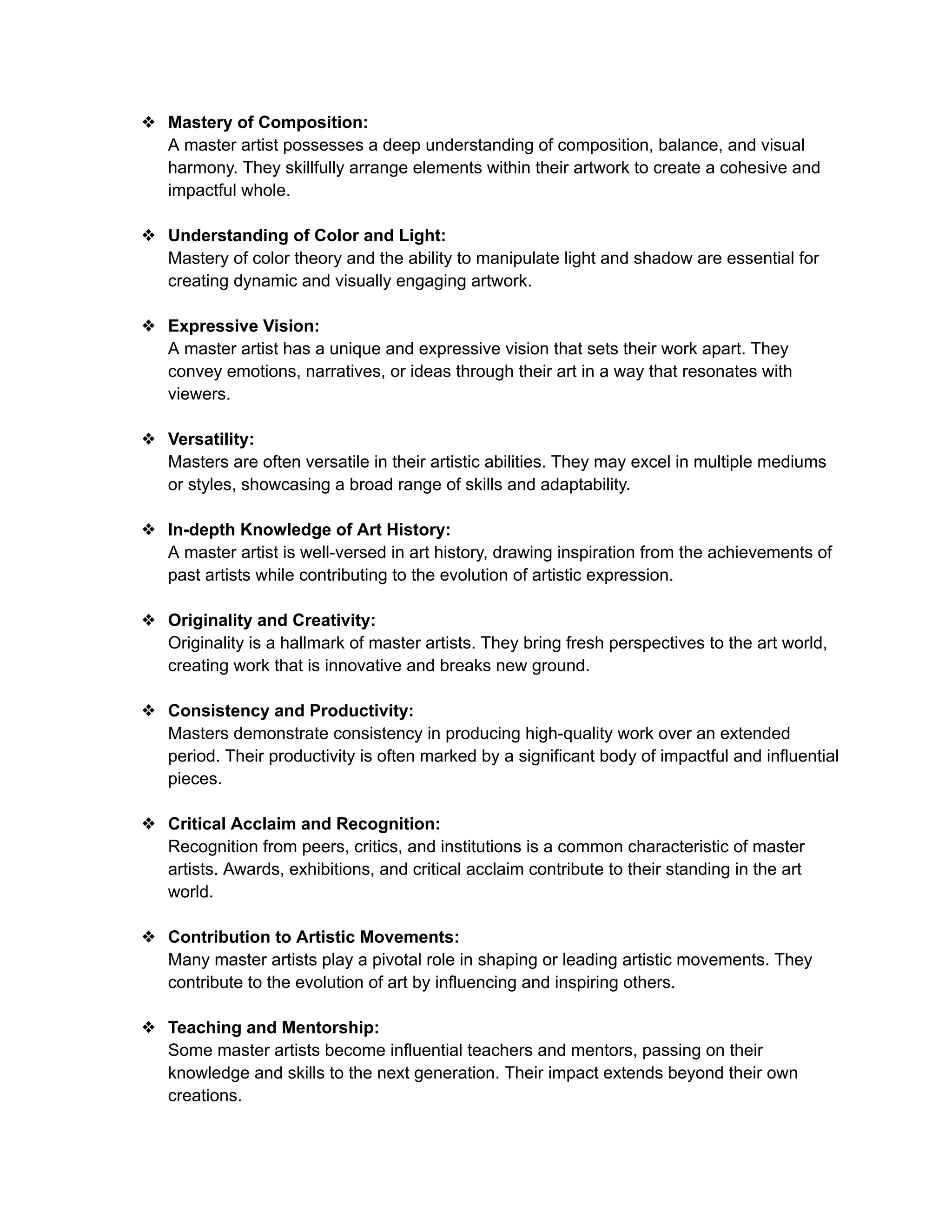 Art Mastery 101: Learn to Draw like a Master Artist | PDF